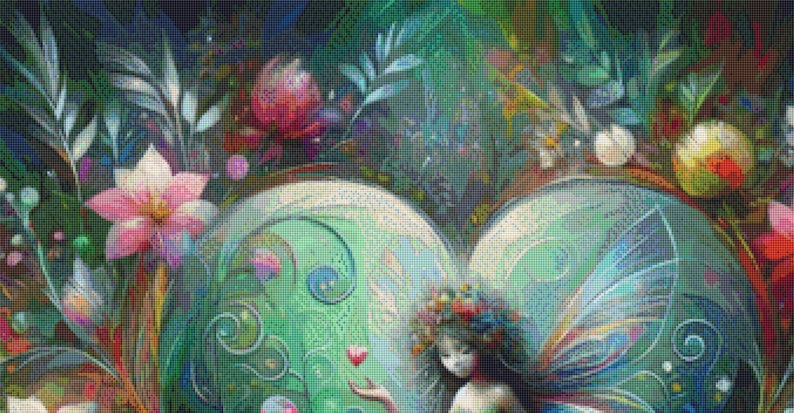 Enchantment in Bloom max Colors Cross Stitch Pattern by World of Love ...