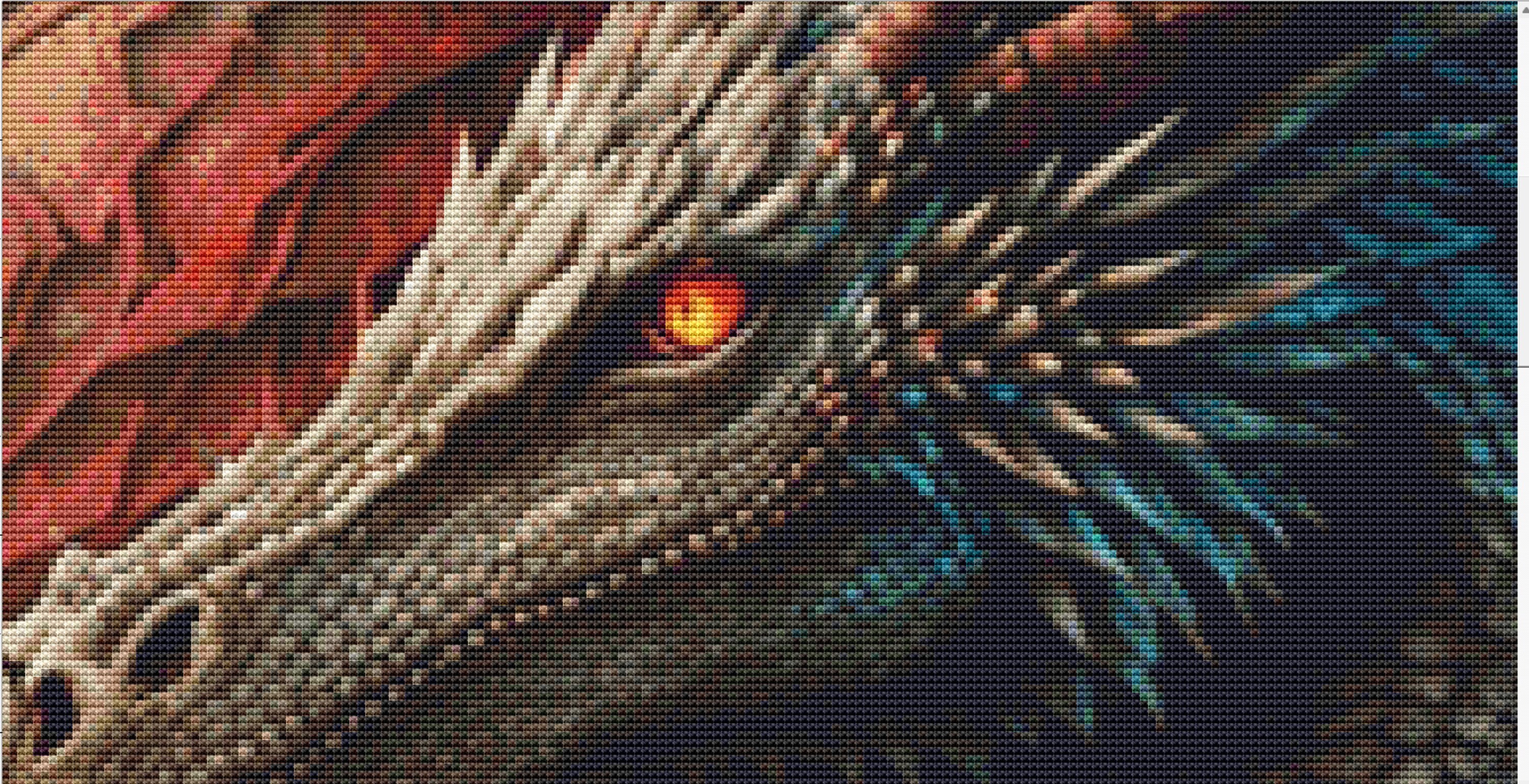 Dragon in a Heart Cross Stitch Pattern by Sekaior digital Format - Etsy