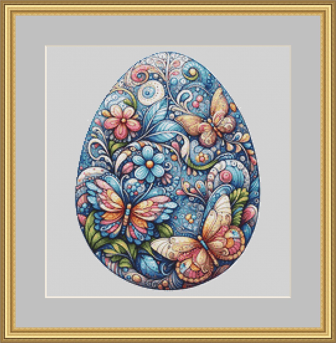 Easter Egg Mandala (adobe Ext. License) Cross Stitch Pattern by ...