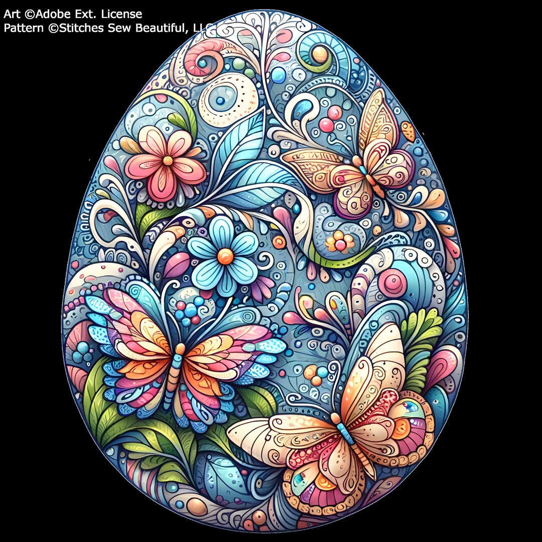 Easter Egg Mandala (adobe Ext. License) Cross Stitch Pattern by ...