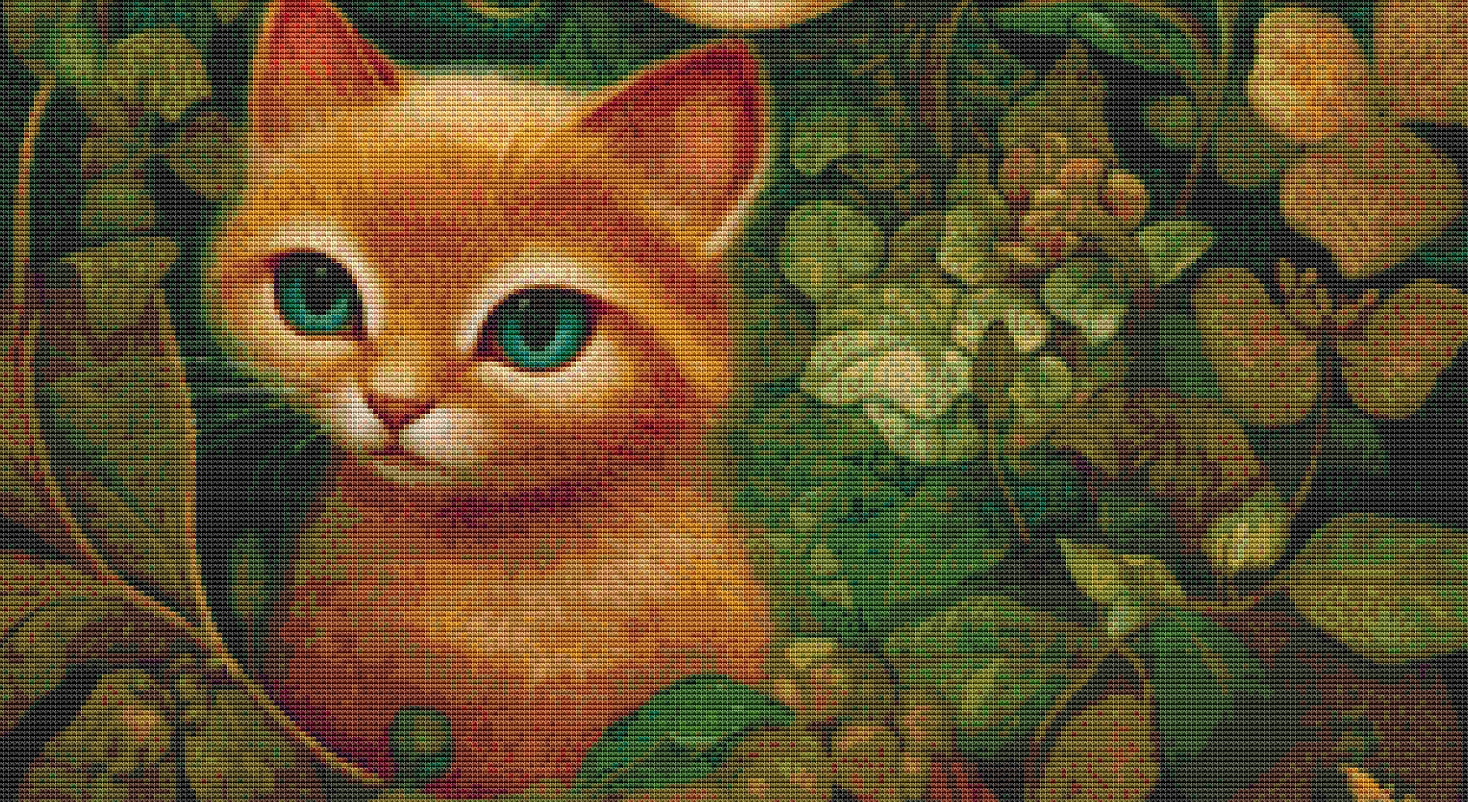 Mystical Cat Girl 1 Cross Stitch Pattern by Dutchladymysticart (digital ...