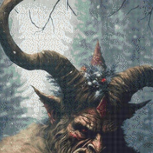 Krampus Cross Stitch Pattern by Sekaior - Etsy
