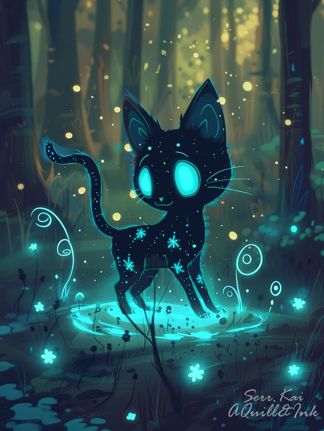 Little Forest Spirit Cross Stitch Pattern by Serr.kai A Quill & Ink ...