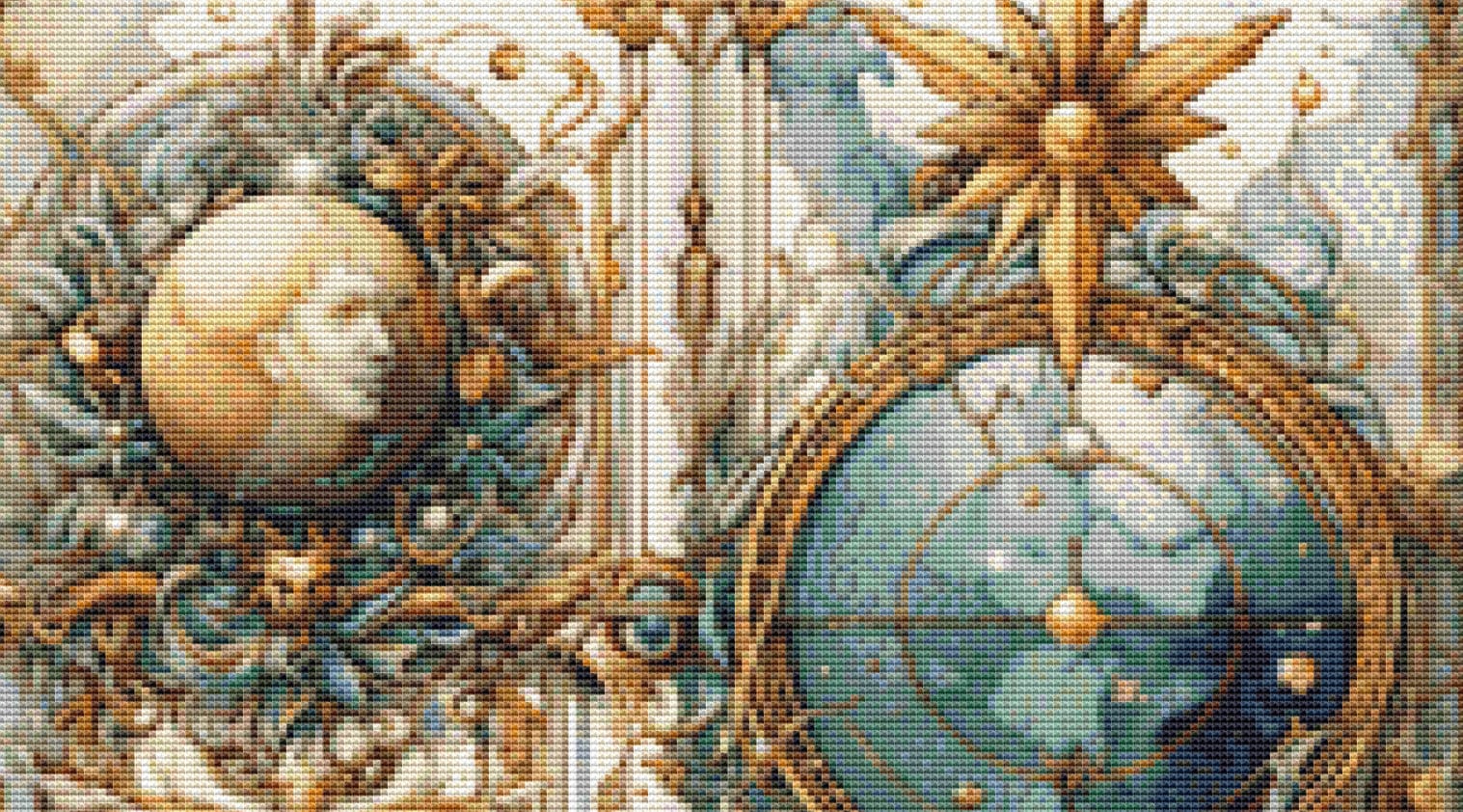 Zodiac- Taurus 1 Cross Stitch Pattern by Sharm Studio (digital Format ...
