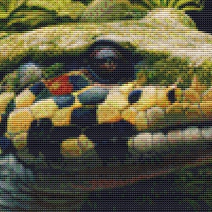 Mossy Ball Python Cross Stitch Pattern by Serr.kai A Quill & Ink ...