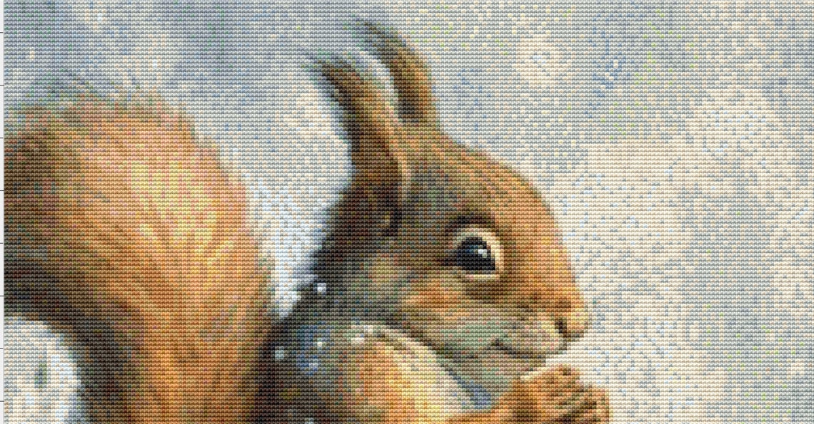 Squirrel Cross Stitch Pattern by Tammy L. Gross (digital Format) - Etsy