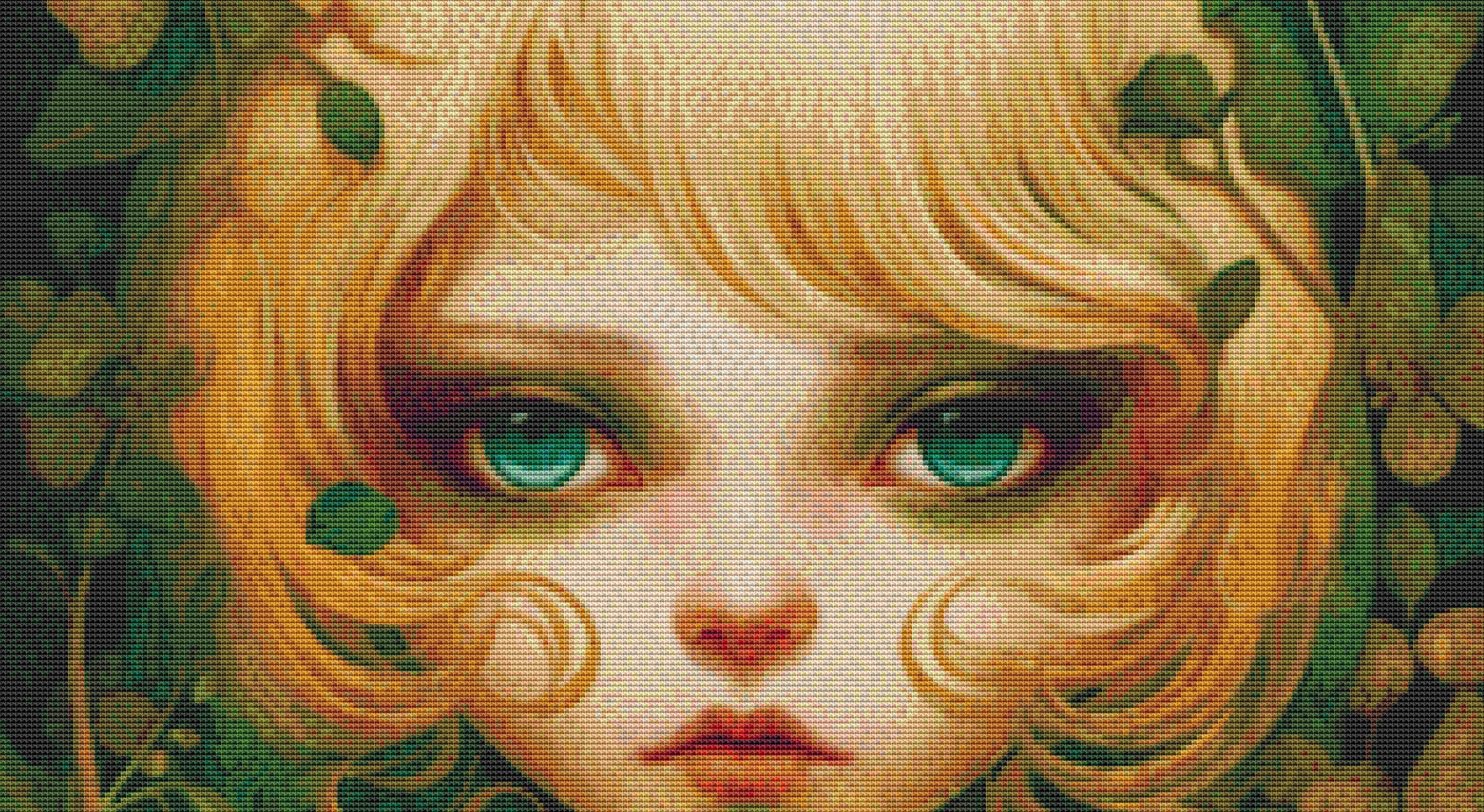 Mystical Cat Girl 1 Cross Stitch Pattern by Dutchladymysticart (digital ...
