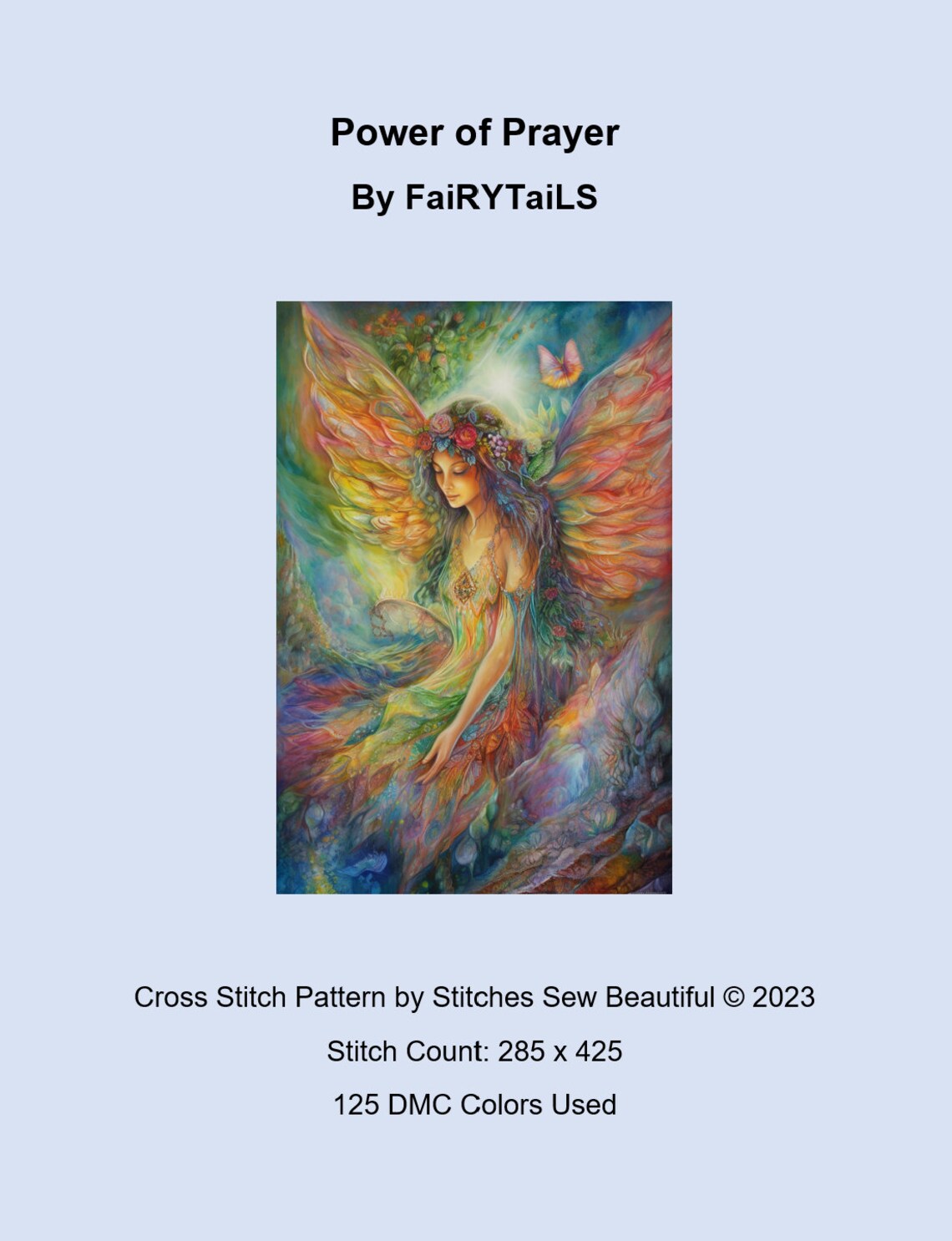 Power of Prayer Cross Stitch Pattern by Fairytails - Etsy