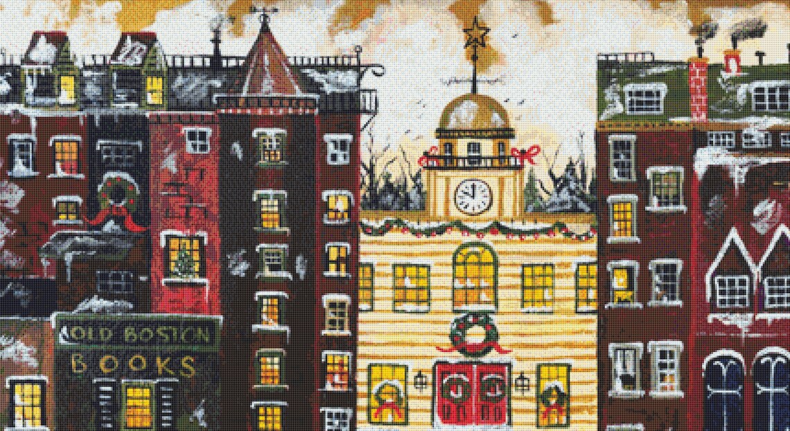 Old Boston Cross Stitch Pattern by Patrick Gauthier digital Format - Etsy
