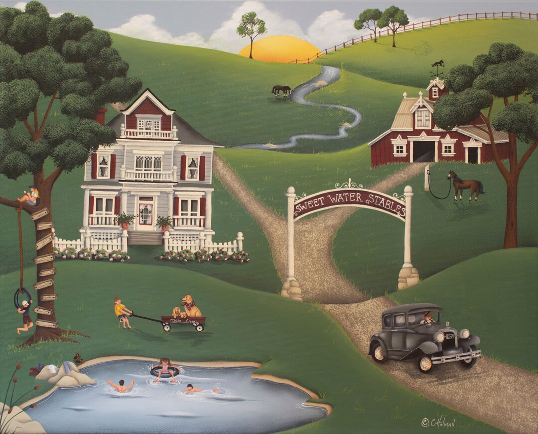 Sweet Water Stables Cross Stitch Pattern by Catherine Holman/ansada Art ...