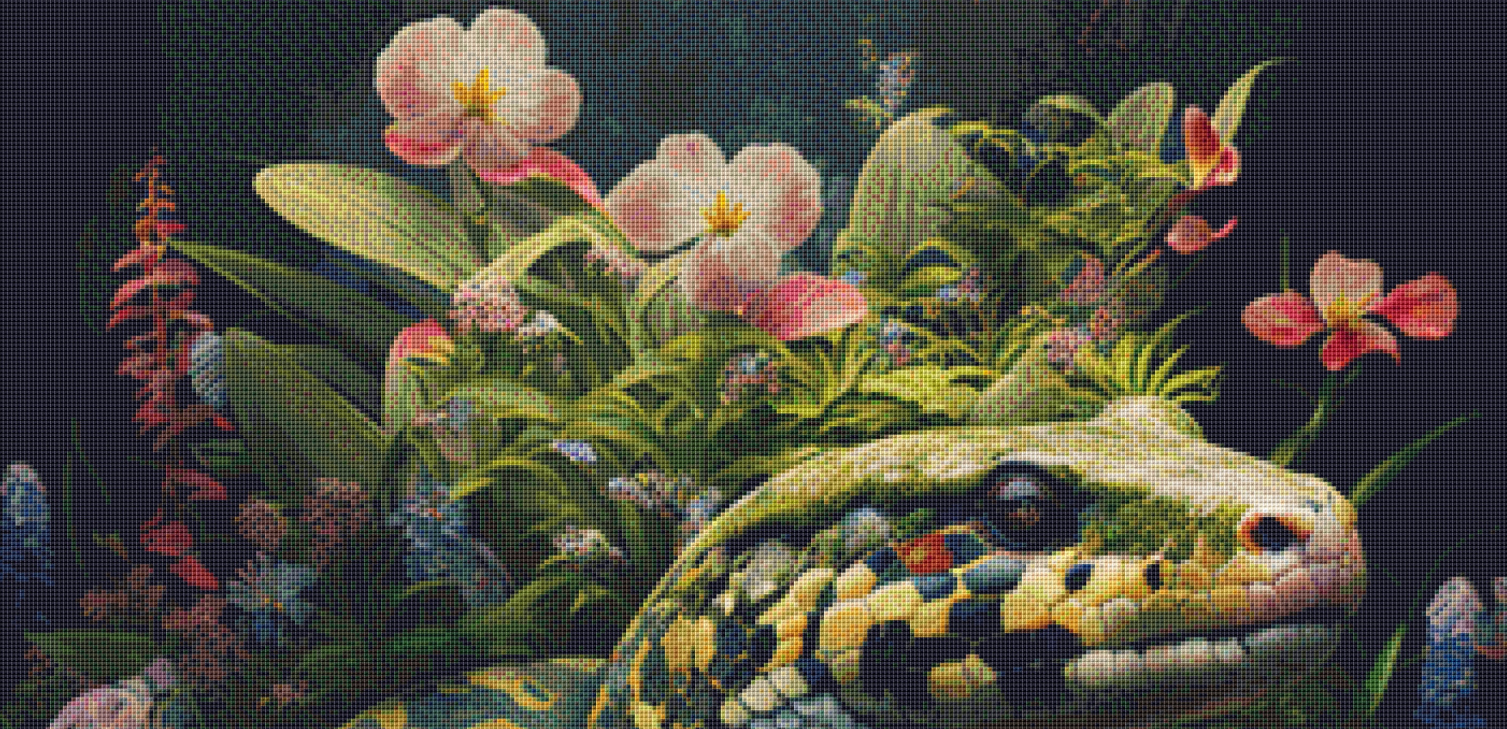 Mossy Ball Python Cross Stitch Pattern by Sekaior - Etsy