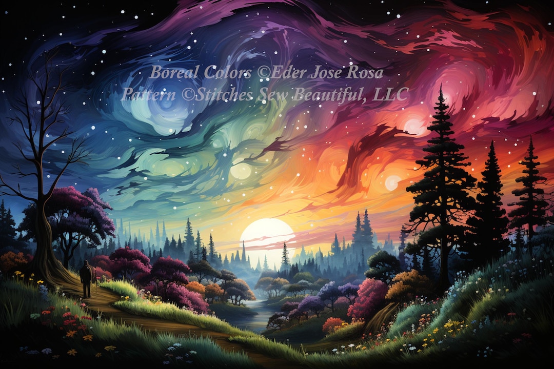 Boreal Colors Cross Stitch Pattern by Eder Jose Rosa (digital Format ...