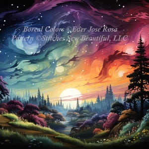 Boreal Colors Cross Stitch Pattern by Eder Jose Rosa (digital Format ...