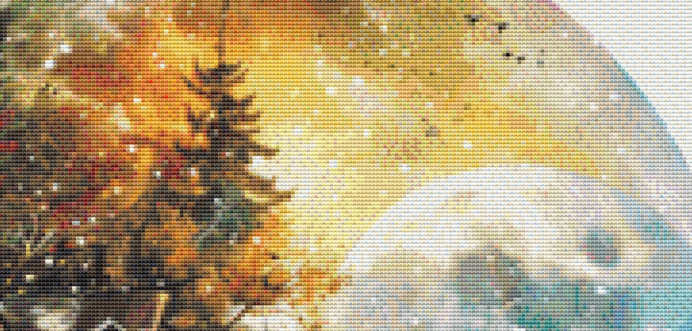 Glass Globe-serenity max Colors Cross Stitch Pattern by the Art ...