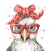 Funny Chicken (small) Cross Stitch Pattern by Cedargrovegraphics ...