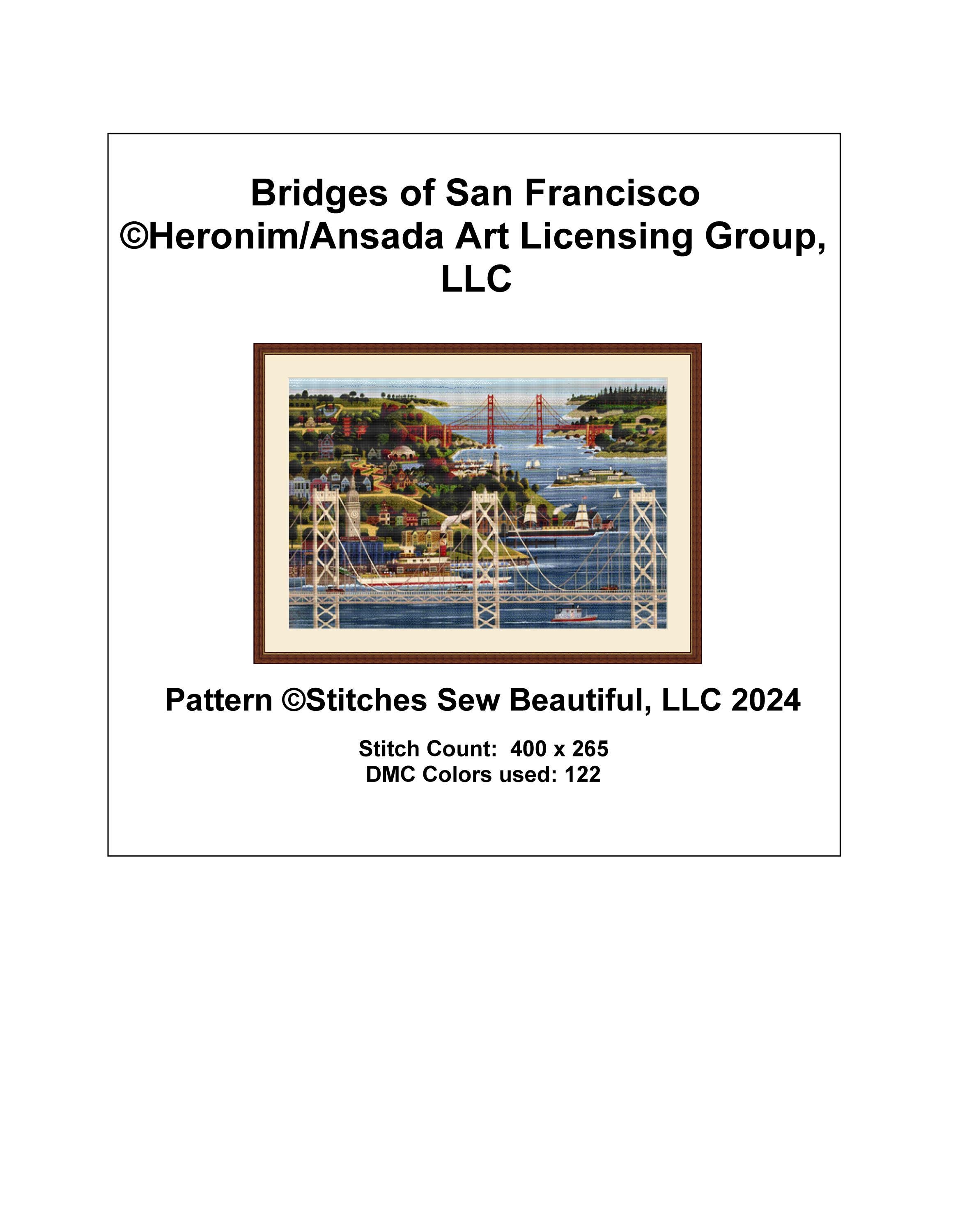 Bridges of San Francisco Counted Cross Stitch Pattern by Heronim/ansada ...