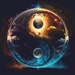 Ying Yang Day and Night Cross Stitch Pattern by Digitalartclubau ...