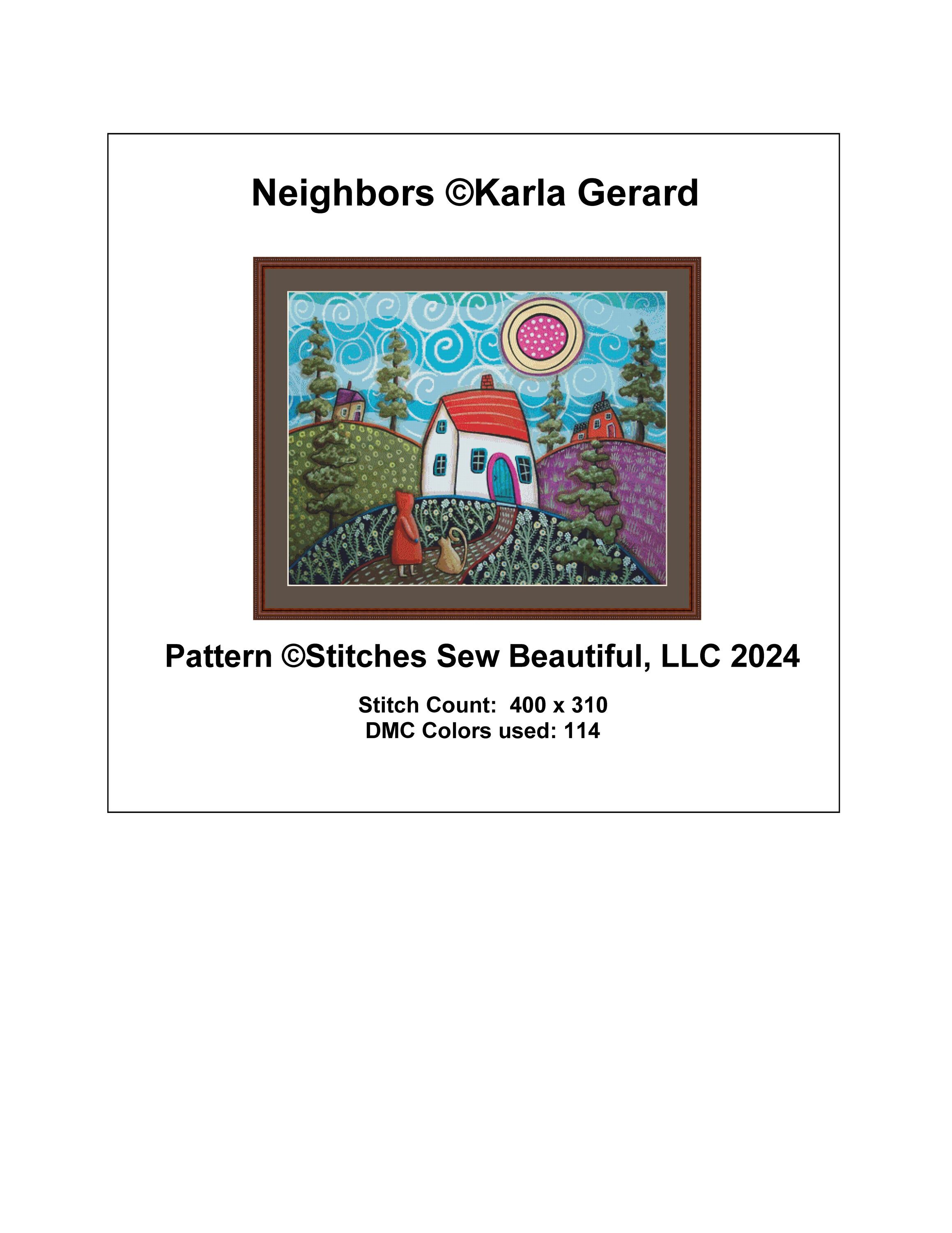 Neighbors Cross Stitch Pattern by Karla Gerard (digital Format) - Etsy