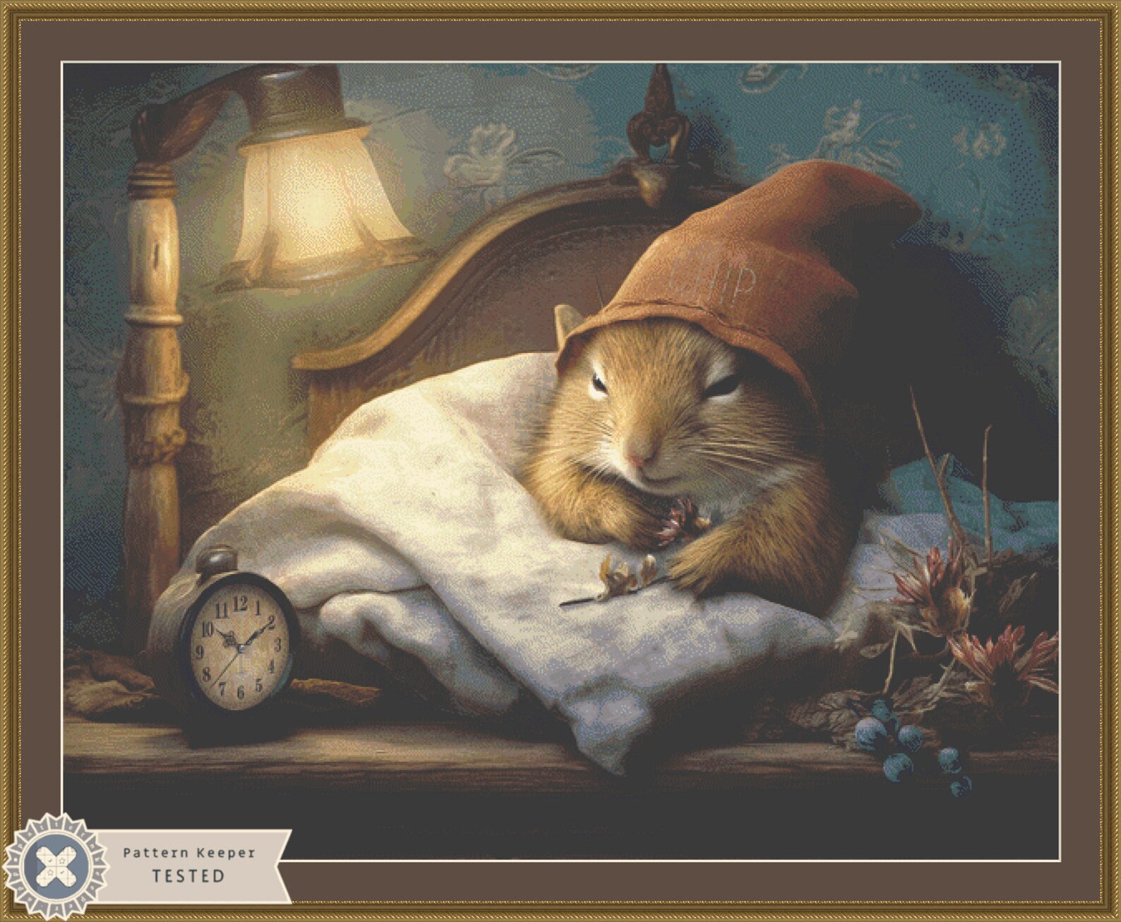 Chip Bed (max Size) Cross Stitch Pattern by Tammy L. Gross (digital ...