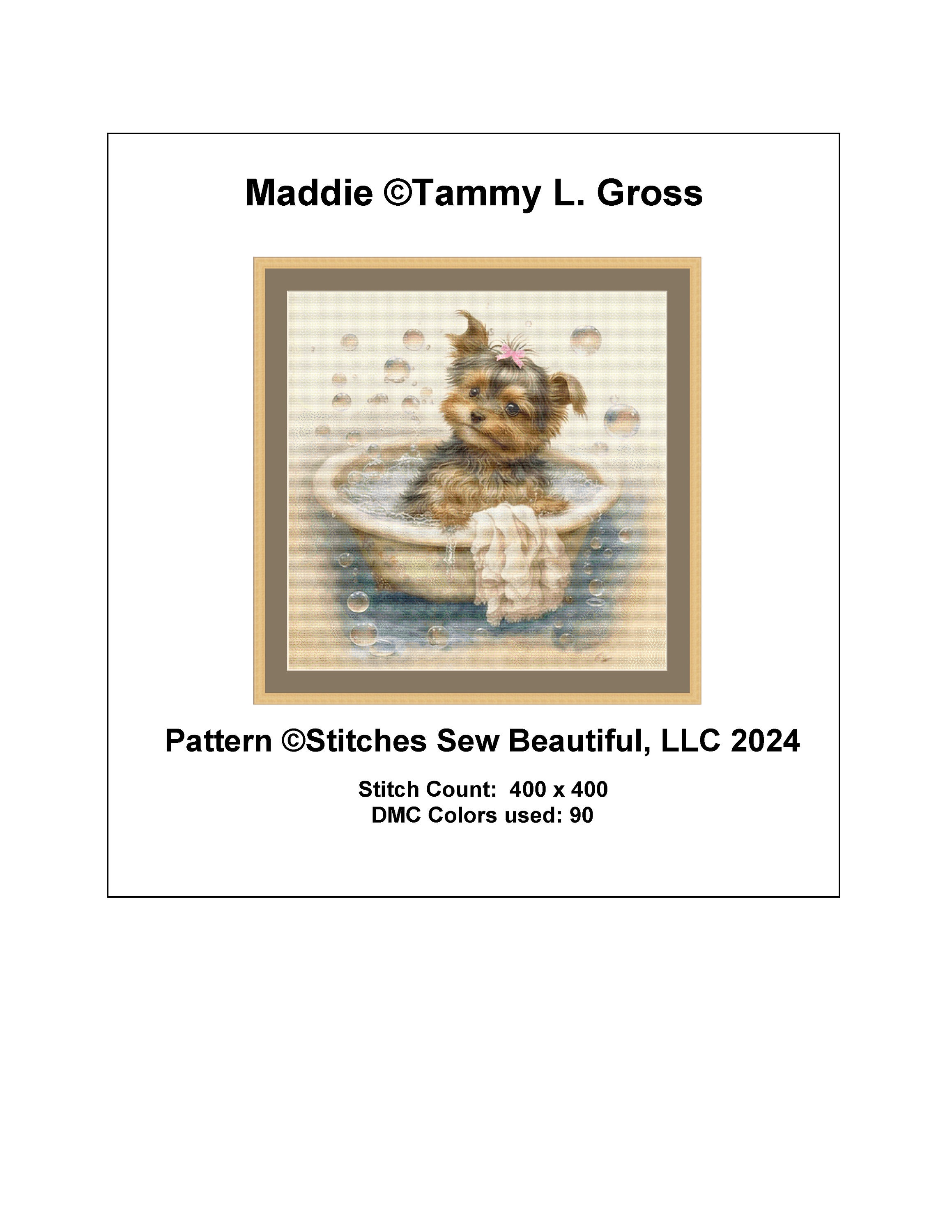 Maddie Cross Stitch Pattern by Tammy L. Gross (digital Format) - Etsy