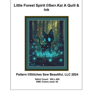 Little Forest Spirit Cross Stitch Pattern by Serr.kai A Quill & Ink ...