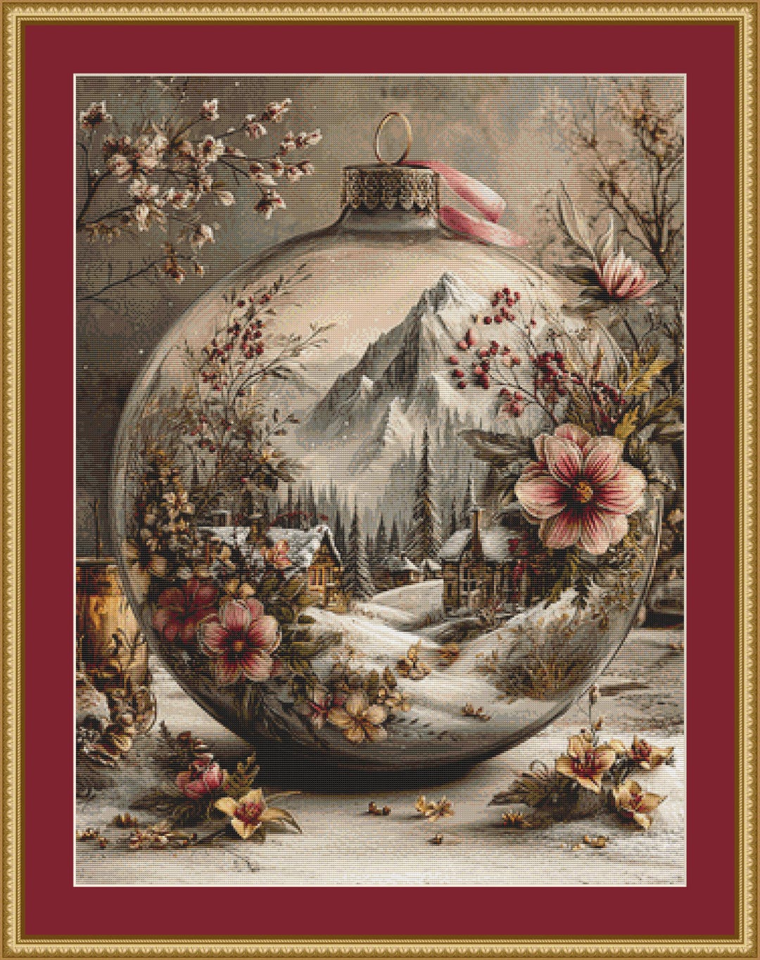 Christmas Ornament Counted Cross Stitch Pattern by Bryna T Art & Design ...