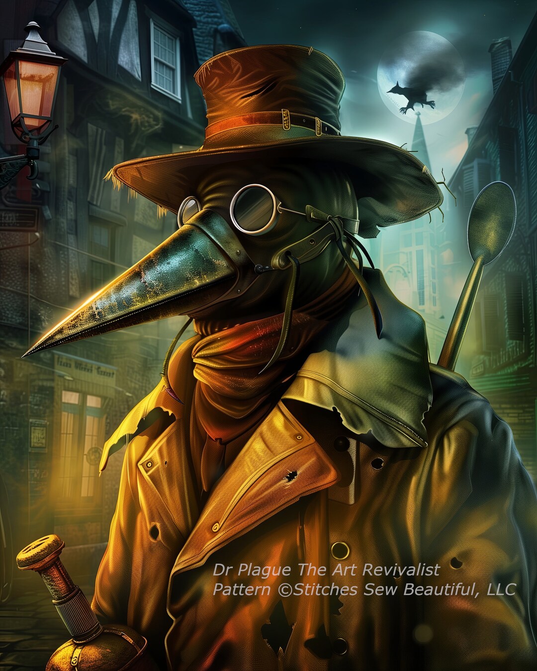 Dr Plague (max Colors) Cross Stitch Pattern by the Art Revivalist ...