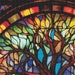 Stained Glass Tree of Life Cross Stitch Pattern by Peacefulartcolors ...