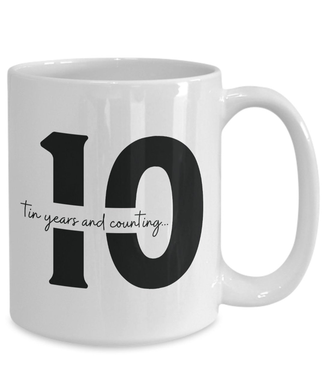 Tin Anniversary Gift for Him, 10 Year Anniversary Present, 10th ...