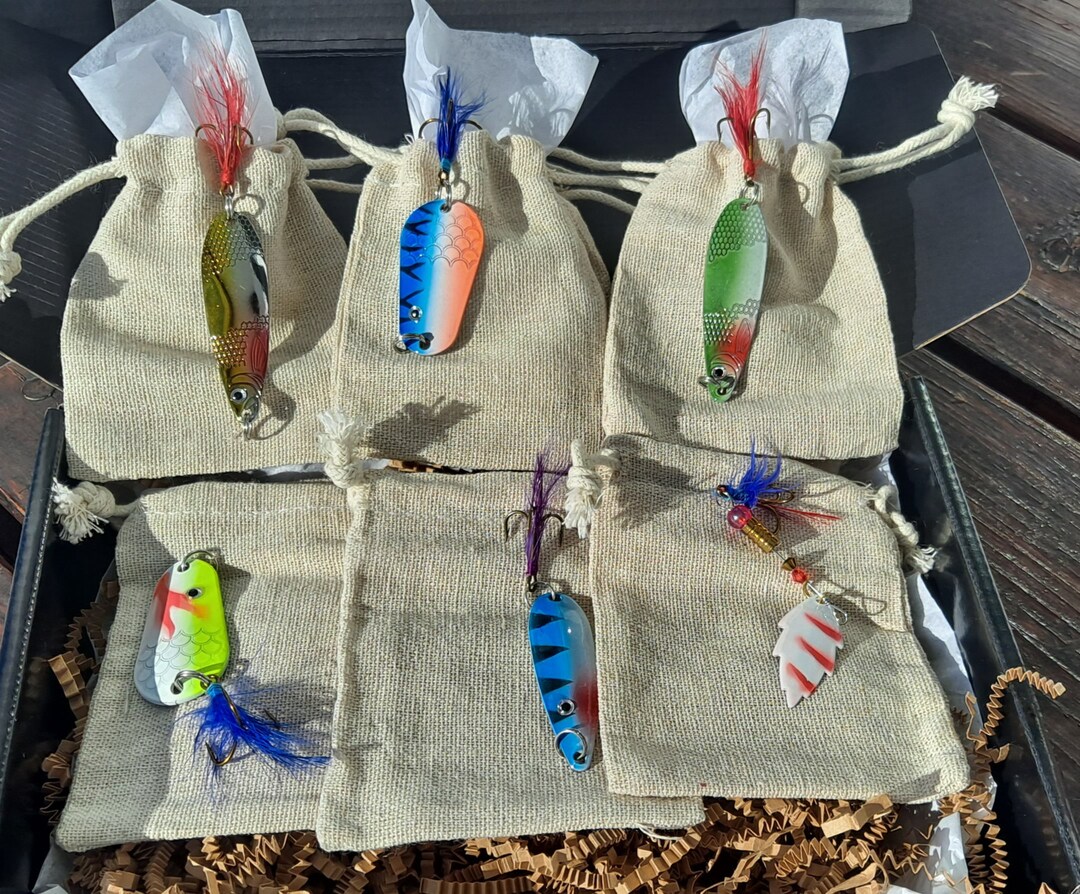 6 Piece Custom Bass Fishing Lure Set - Etsy
