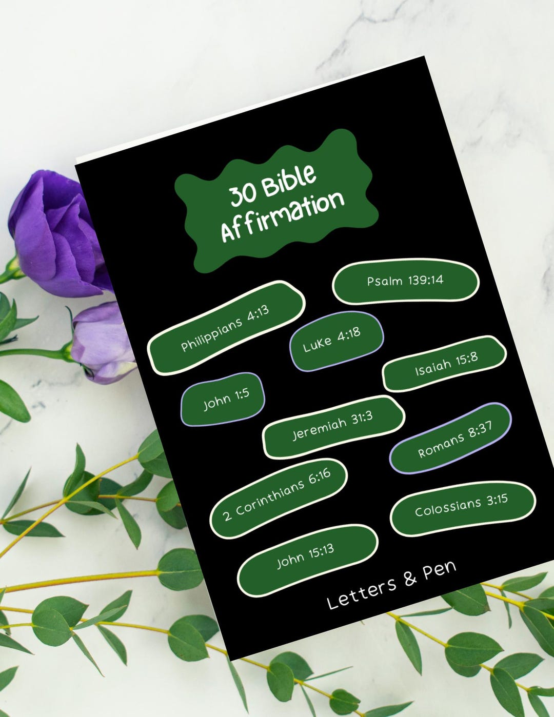 30 Bible Affirmation Cards | Scripture Cards | Christian Affirmation ...