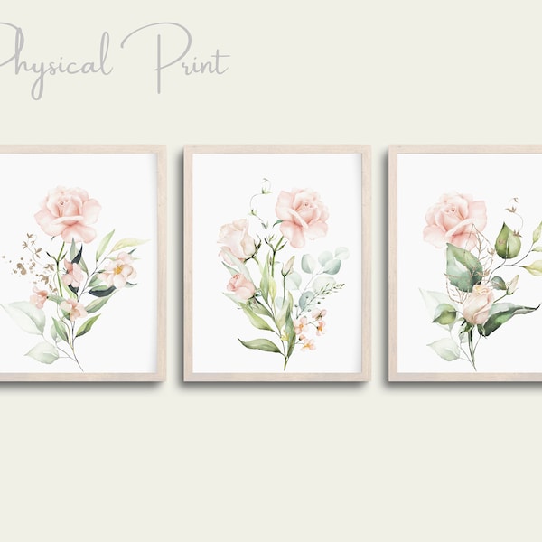 Pink Rose Print - Etsy