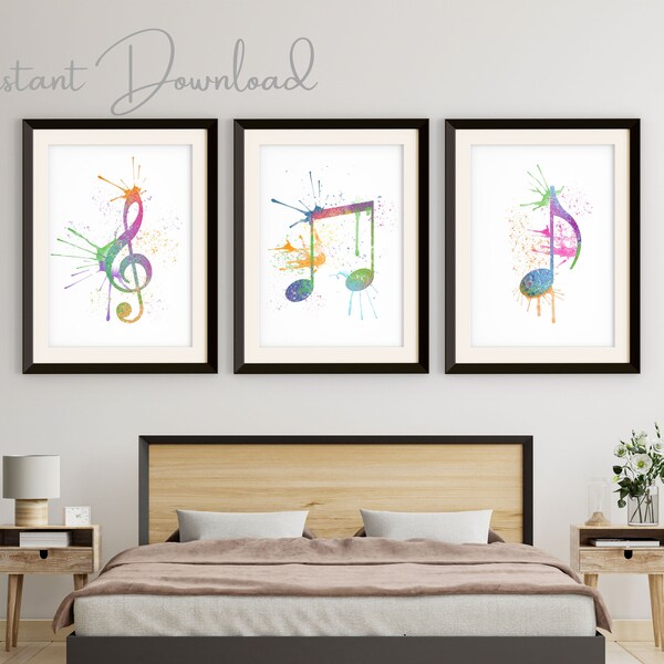 Musical Note Wall Decor - Etsy