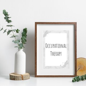 Occupational Therapy Wall Decor Digital Download Occupational Therapy ...