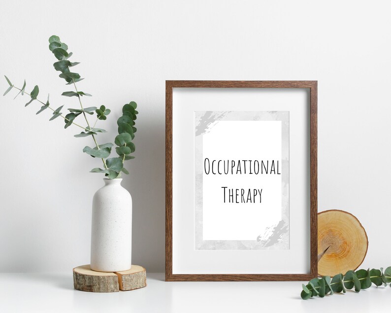 Occupational Therapy Wall Decor Digital Download Occupational Therapy ...
