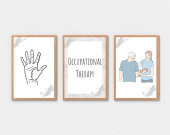 Occupational Therapy Wall Art Man Through the Use of His - Etsy