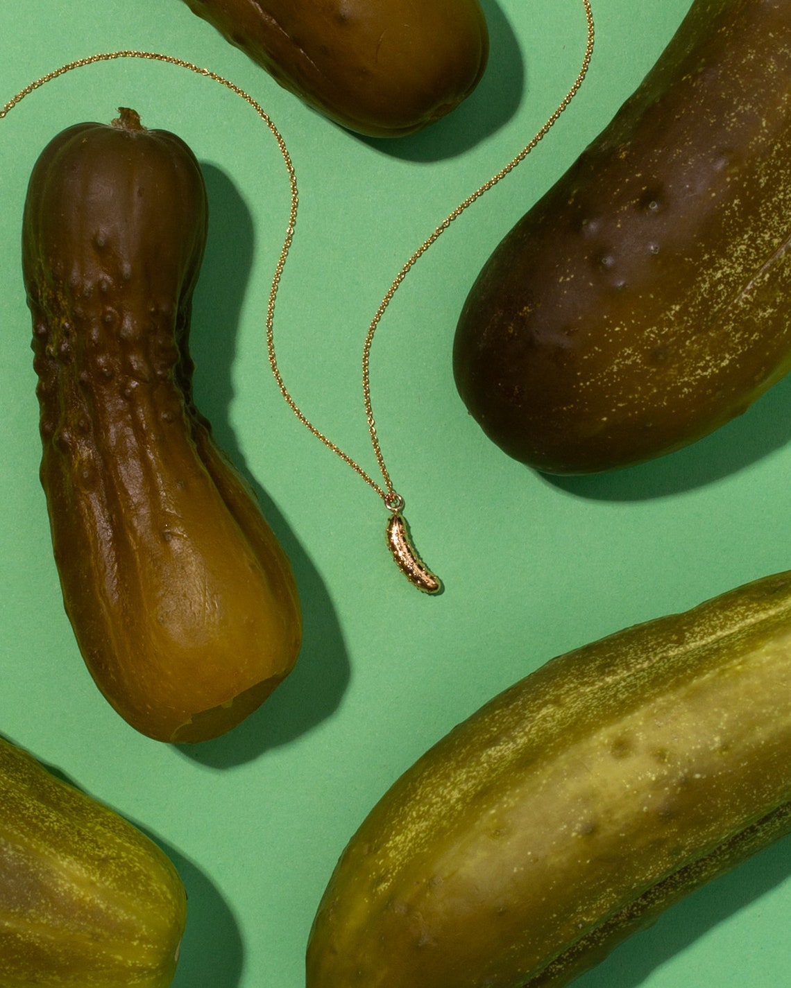 Pickle Charm Necklace - Etsy