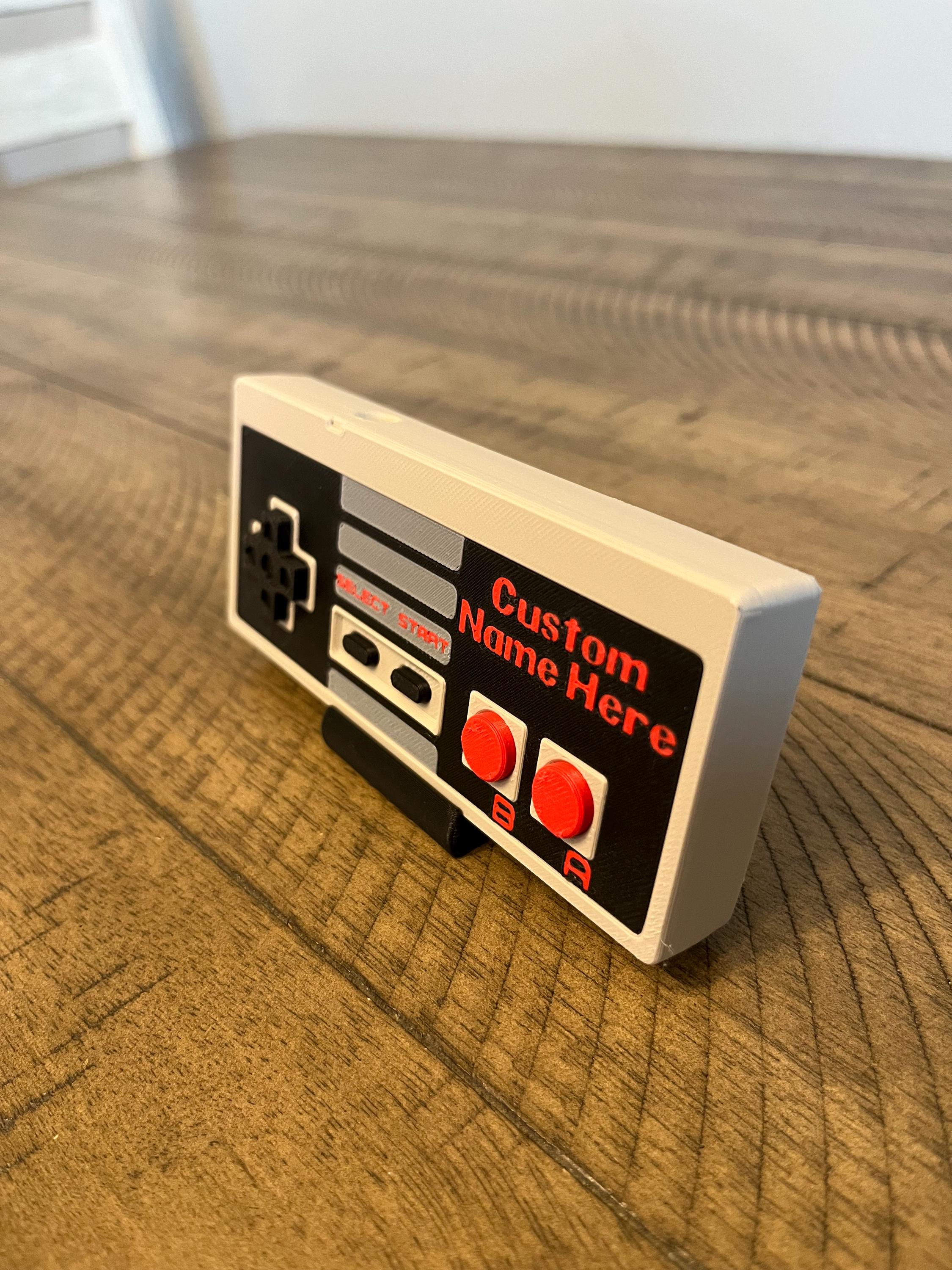 Personalized NES Controller Model: Custom 3D Printed Gamer Decor - Etsy