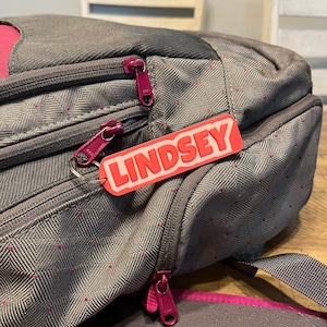 Personalized 3D Printed Name Tag Keychains | Multiple Colors | Custom ...