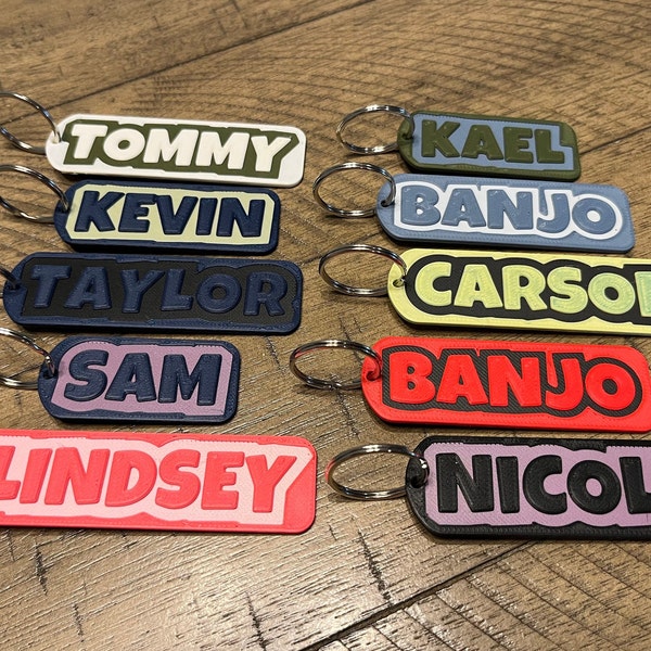3d Printed Name Tag - Etsy