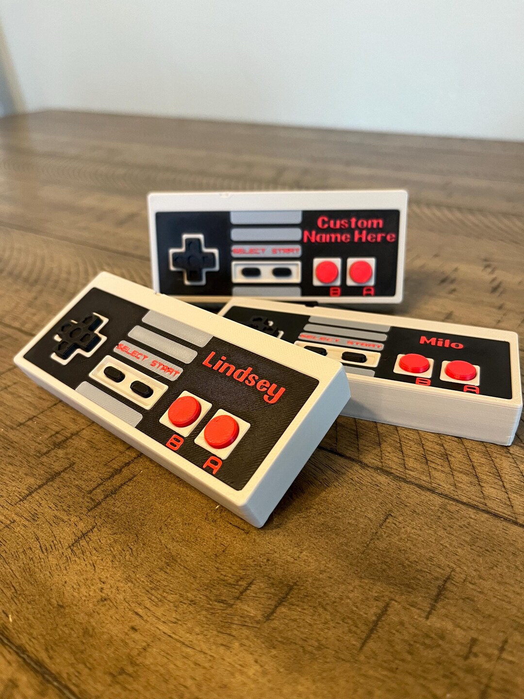 Personalized Nintendo Entertainment System Controller Model | Custom 3D ...