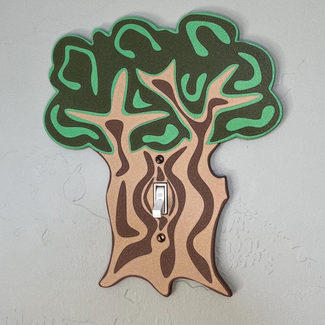 Tree Light Switch Plate: 3D Printed Kid's Room Decor - Etsy