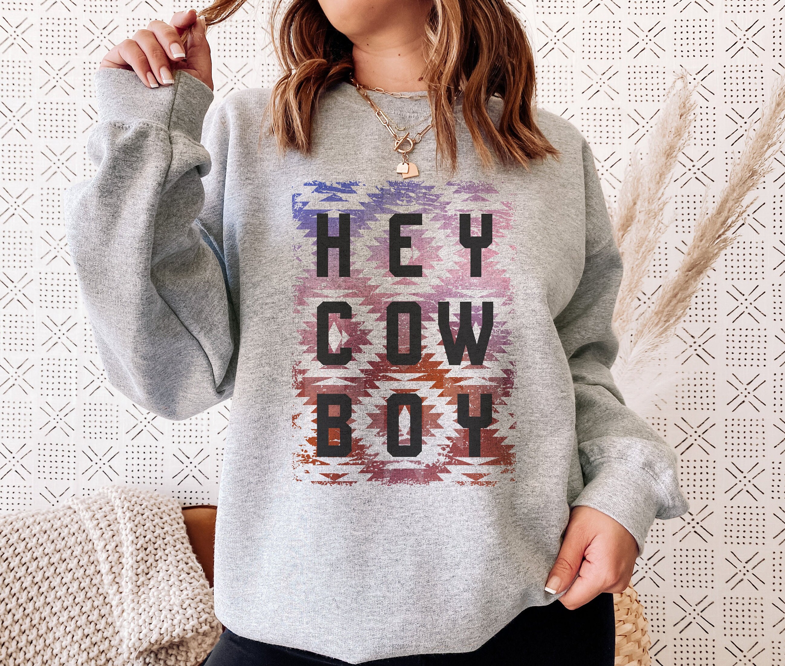 Hey Cowboy Sublimation Design | Western Shirt Design Png | Western Boho ...