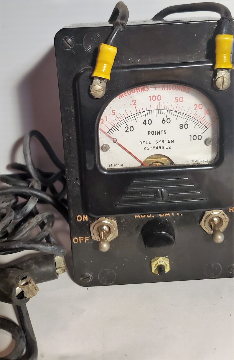 Bell System Ohmmeter / Test Set W/leather Case KS-8455 L2 - Etsy