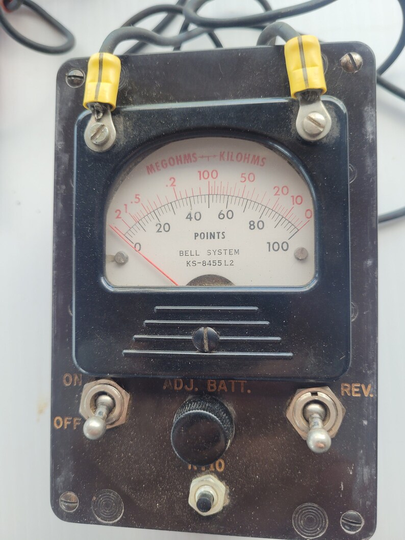 Bell System Ohmmeter / Test Set W/leather Case KS-8455 L2 - Etsy