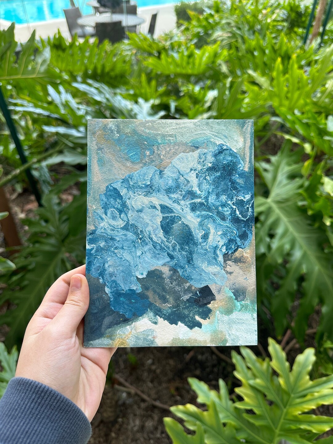 Mini Abstract Art - Ocean Waves - Etsy