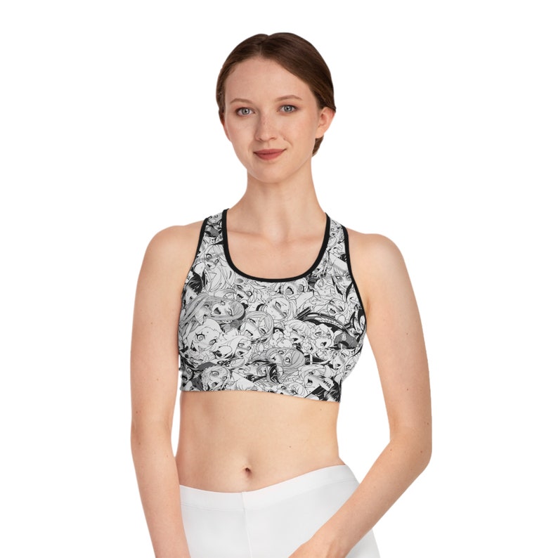Anime Sports Bra Ahegao Girls Activewear Etsy