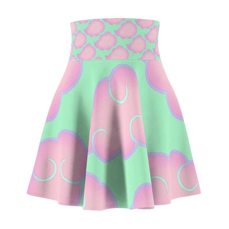 Anime Skater Skirt Pastel Akatsuki Anime Tennis Skirt Nerdy - Etsy