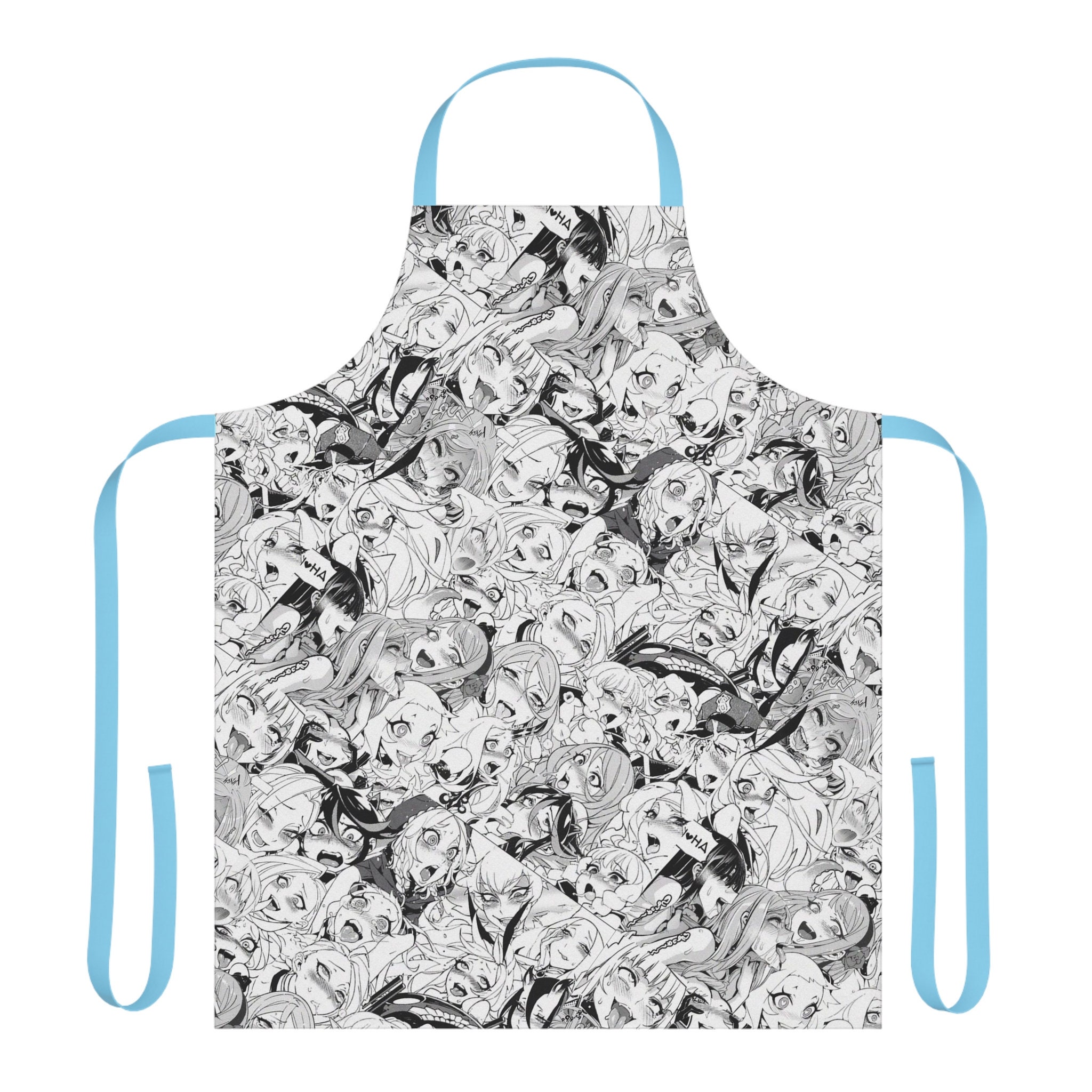 Anime Apron Ahegao Girls Pattern Etsy