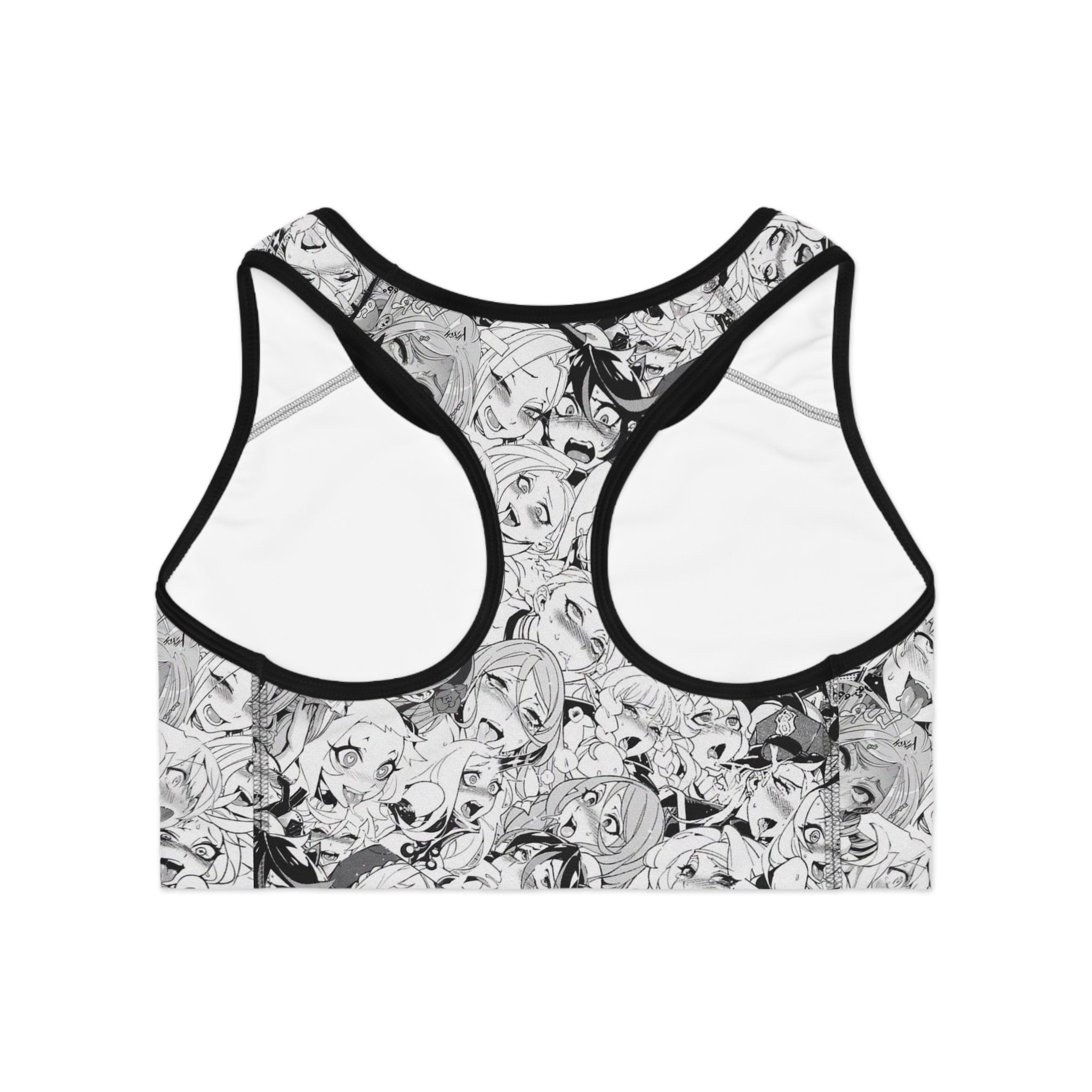 Anime Sports Bra Ahegao Girls Activewear Etsy